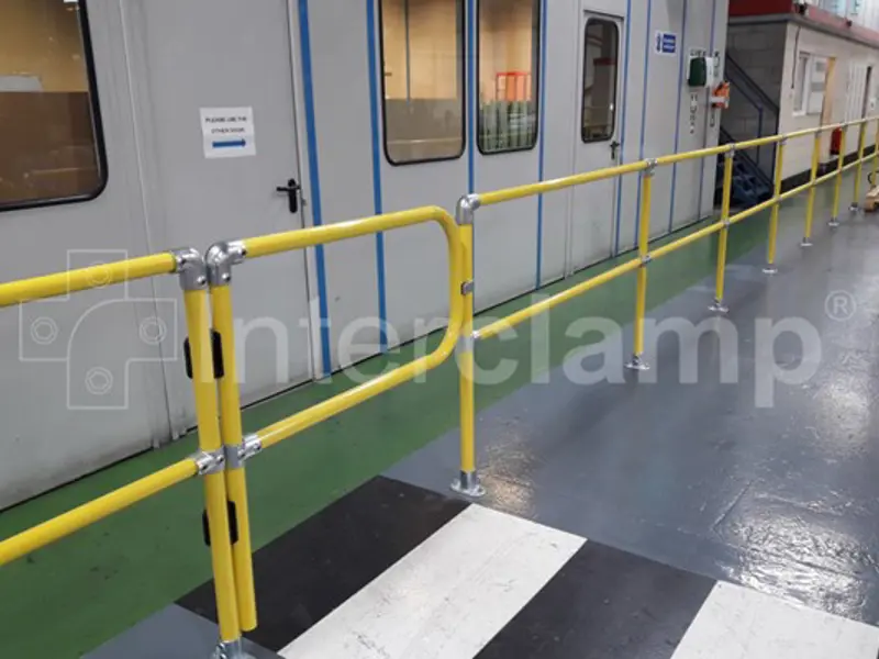 Interclamp Key Clamp Handrail Safety Warehouse Barrier
