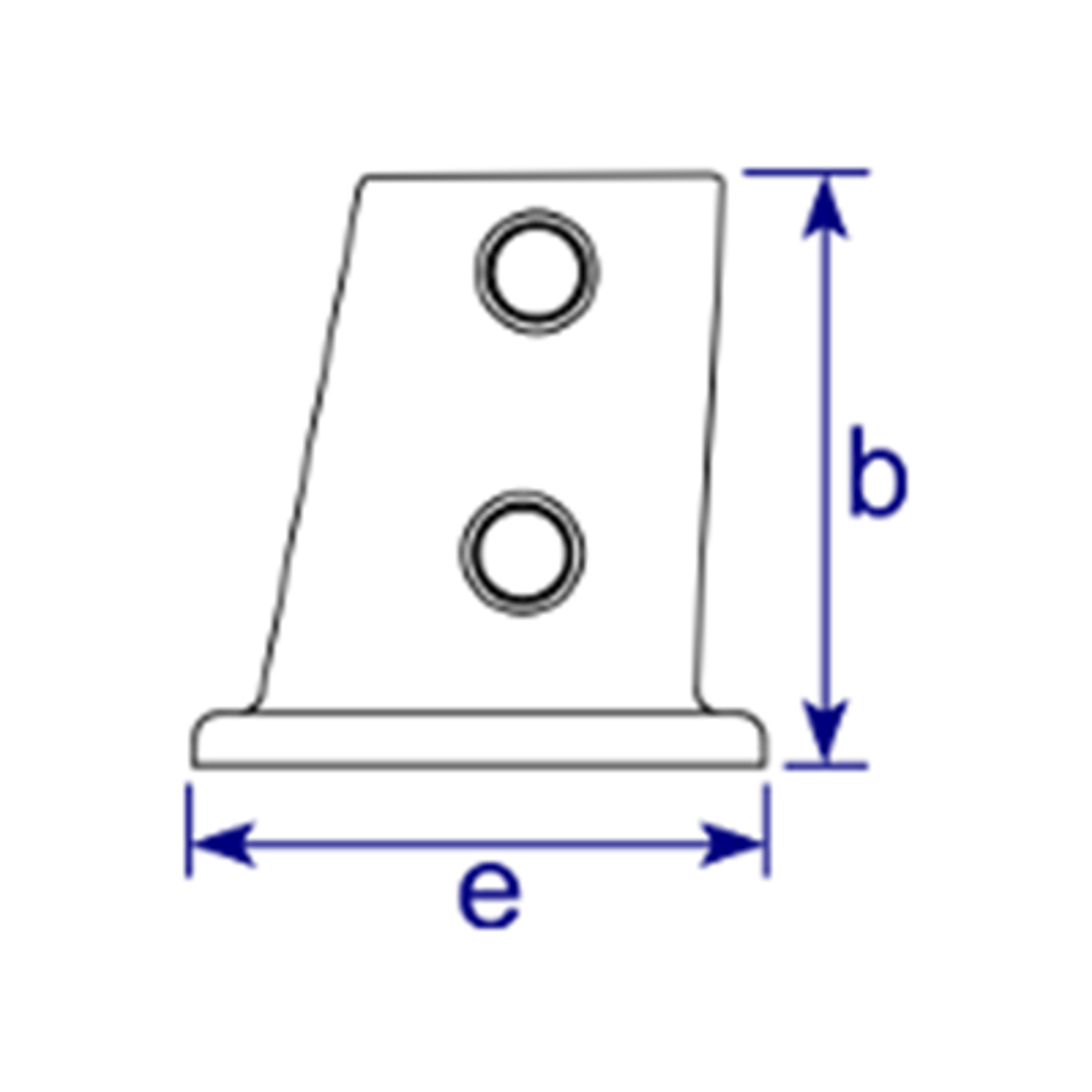 Interclamp® Type 152 - Slope Base Flange (0° - 11°)