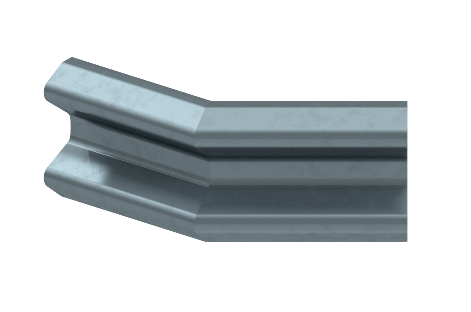 Armco Type Crash Barrier 135 Degree External Corner