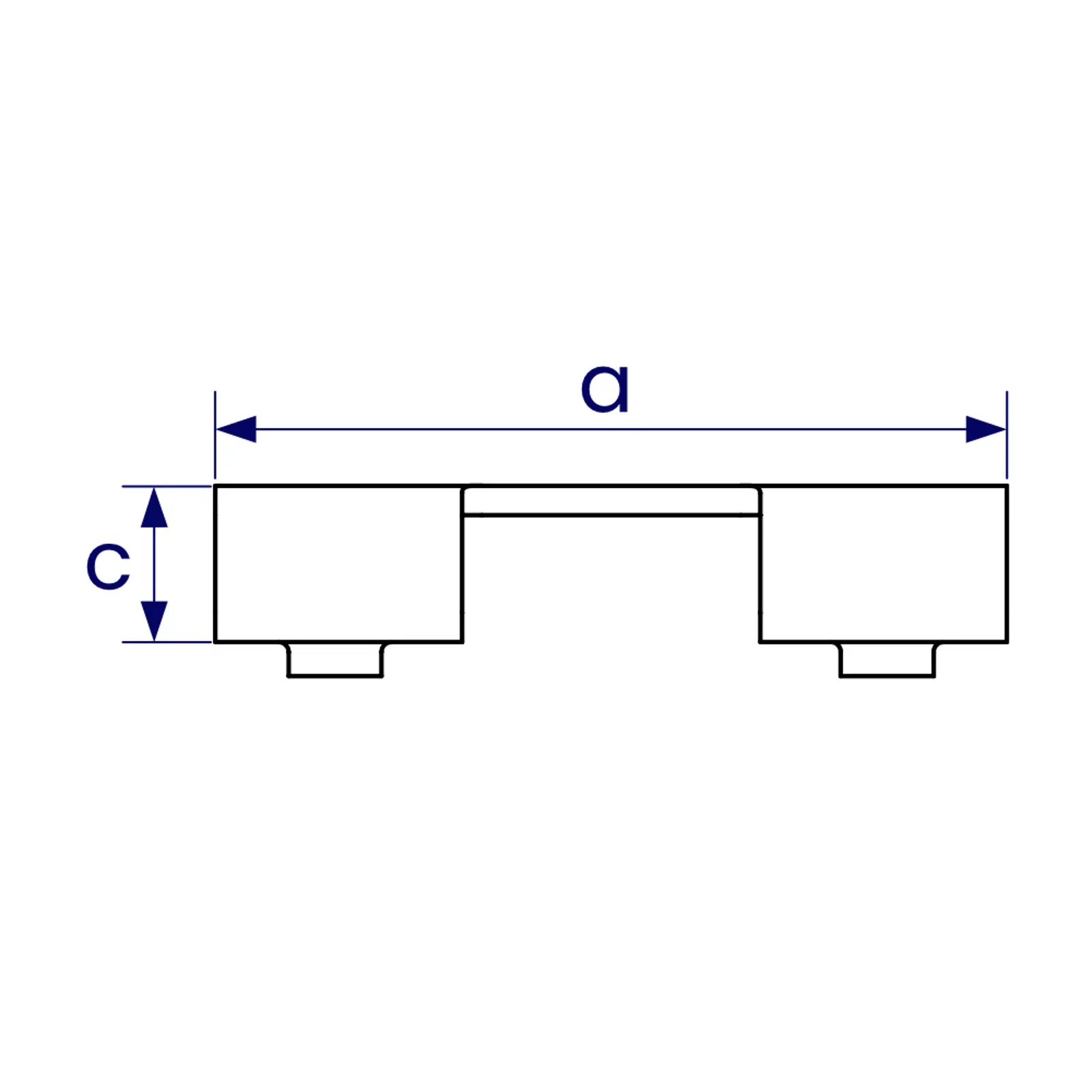 Interclamp® 345 - Kick Plate Joiner - Straight