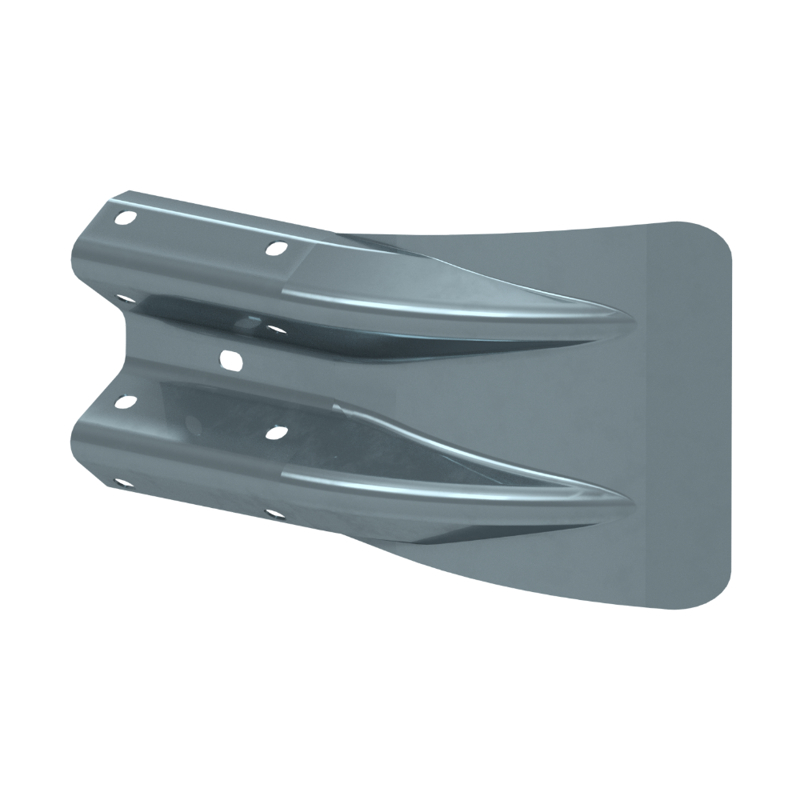 Fish Tail End for Armco Type Crash Barriers