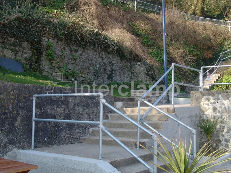 Interclamp Galvanised Key Clamp Seafront Pedestrian Handrailing