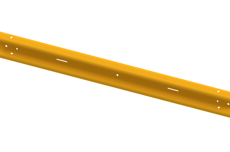 Armco Type Crash Barrier Beam 3.2m Effective Length - Yellow