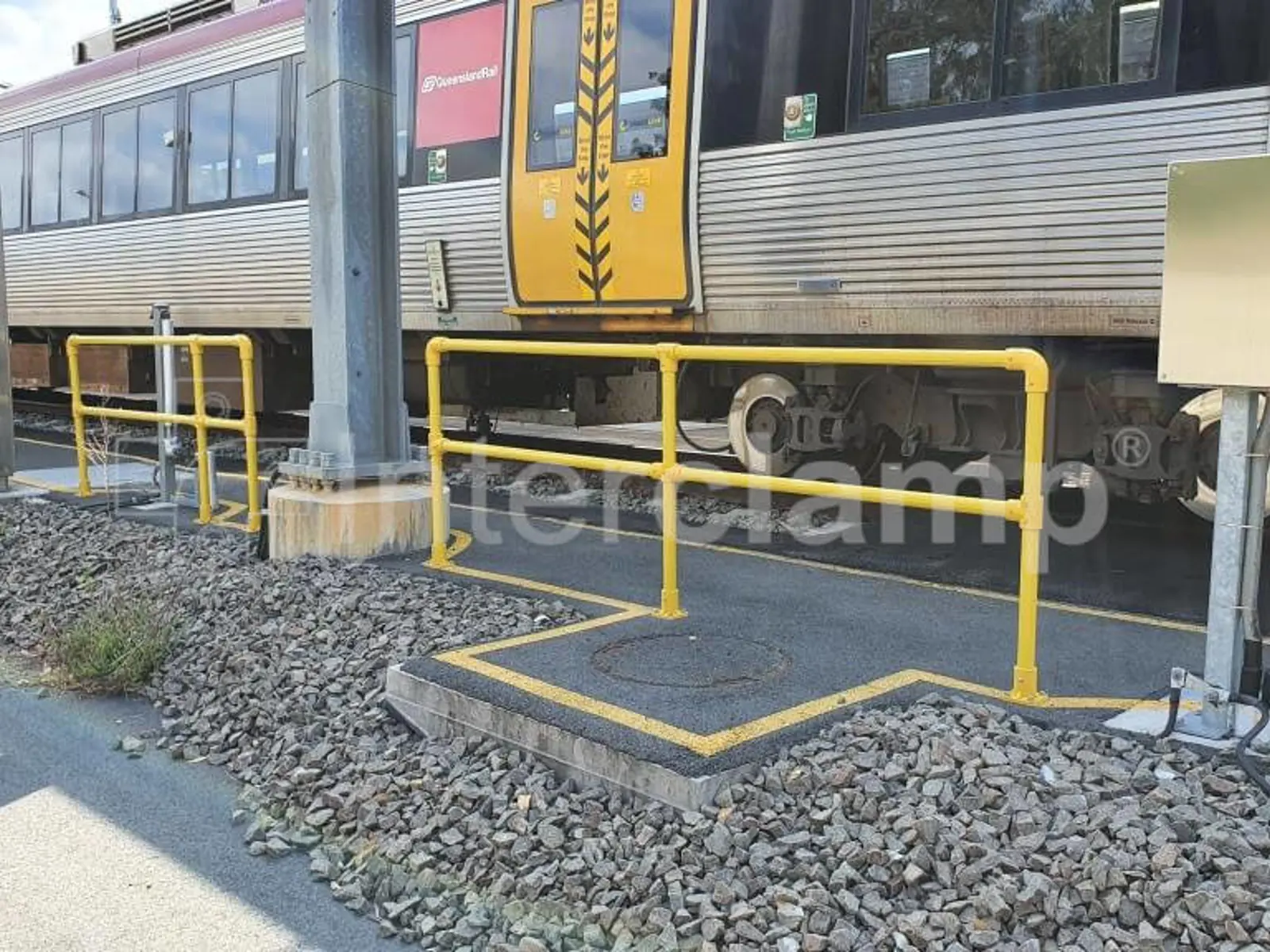 Interclamp GRP Handrail Barriers for Queensland Rail