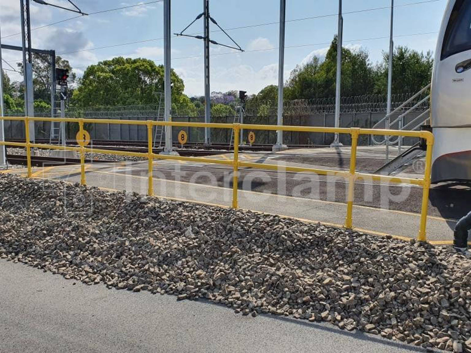 Interclamp GRP Handrail Barriers for Queensland Rail