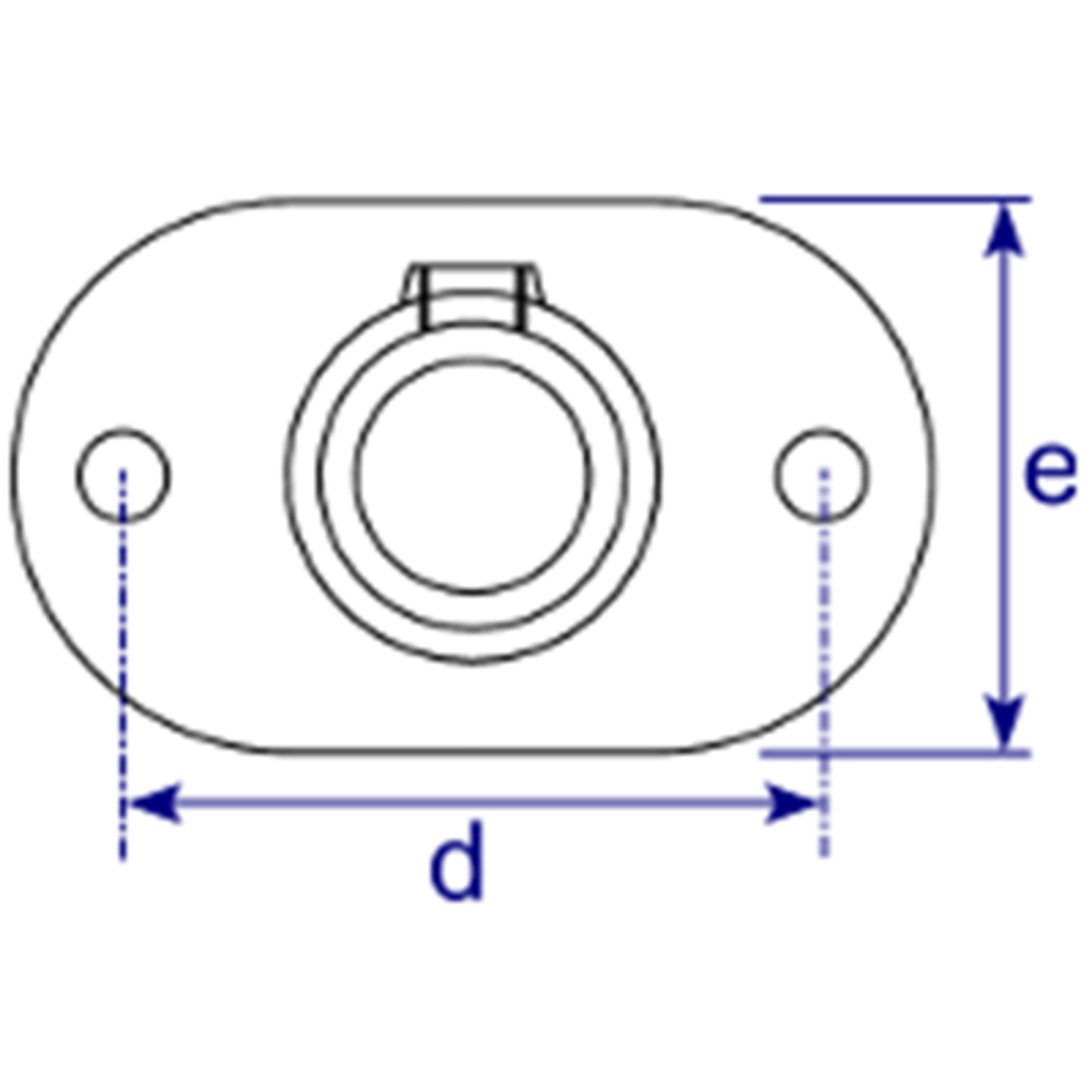 Interclamp® Type 132 - Railing Base Flange