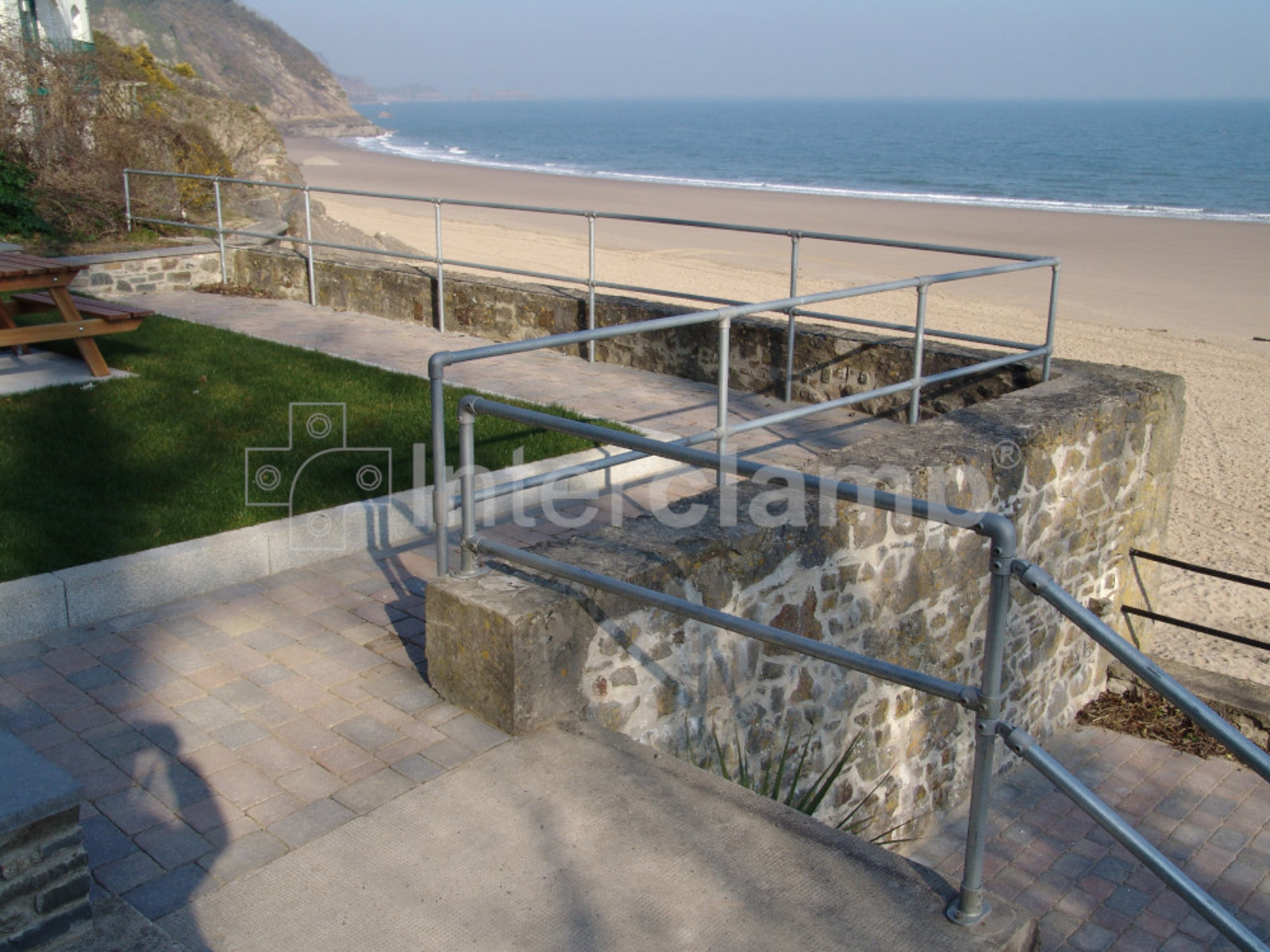 Interclamp Galvanised Key Clamp Seafront Pedestrian Handrailing