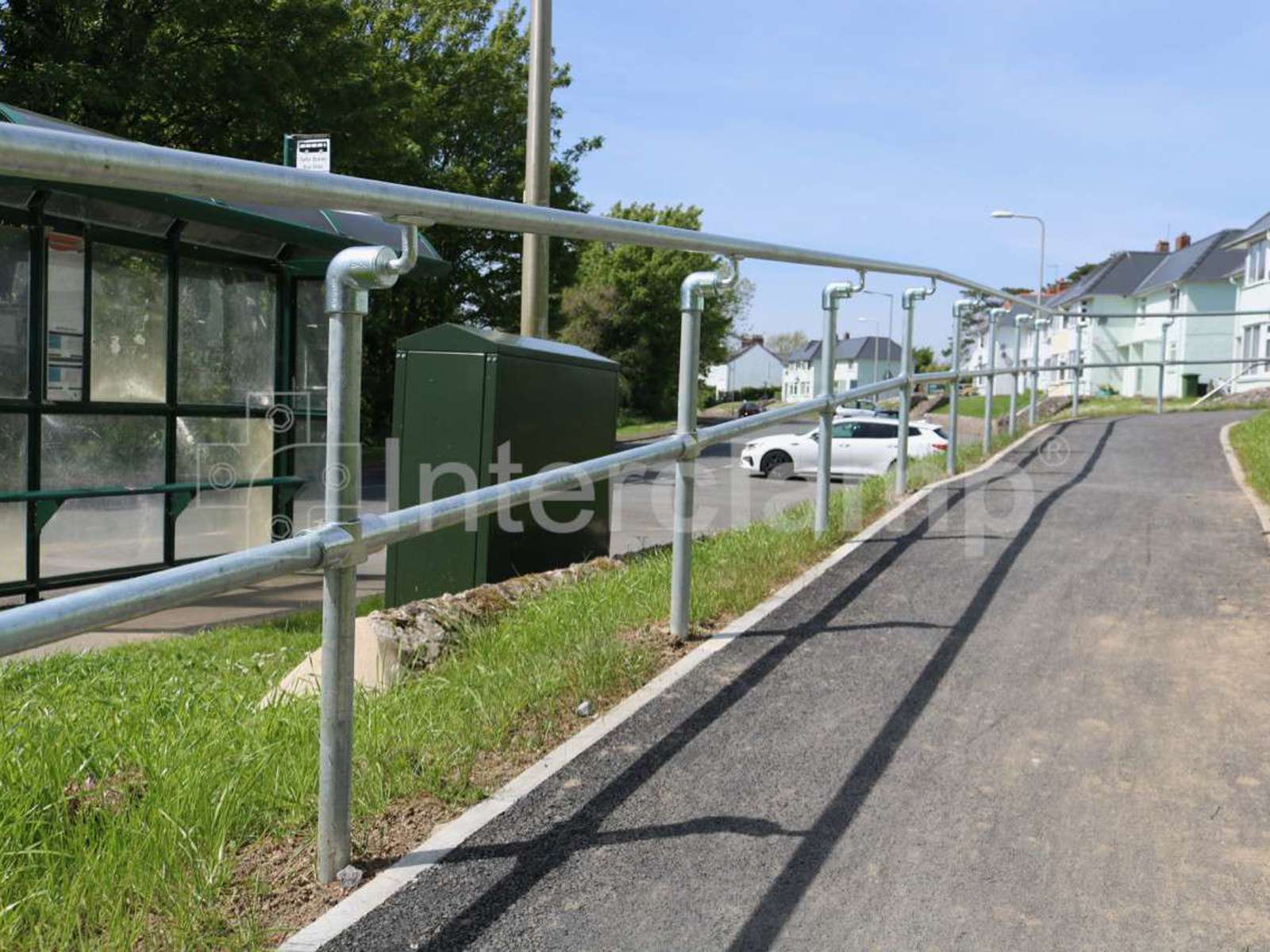 DDA Compliant Handrailing Installed Along Pedestrian Access Ramp